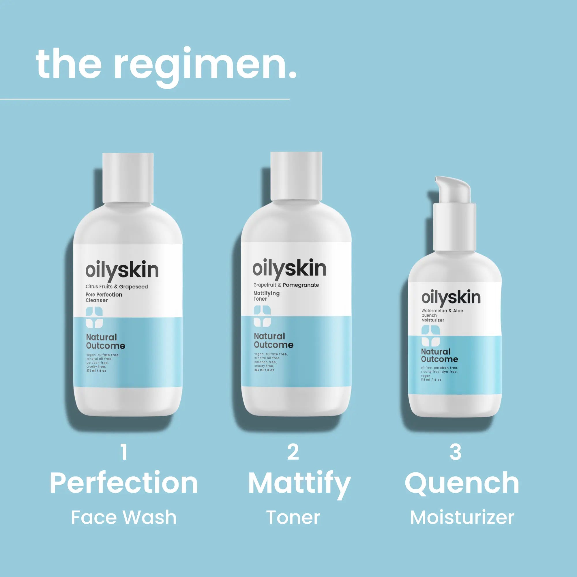 Oily Skin 3 Step Oil Control Kit | A Little Corner Jax